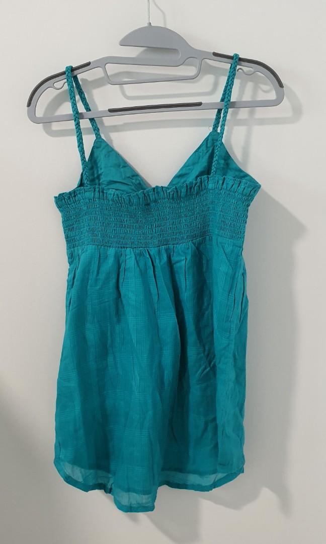 Roxy Turquoise Top, Women's Fashion, Tops, Sleeveless on Carousell