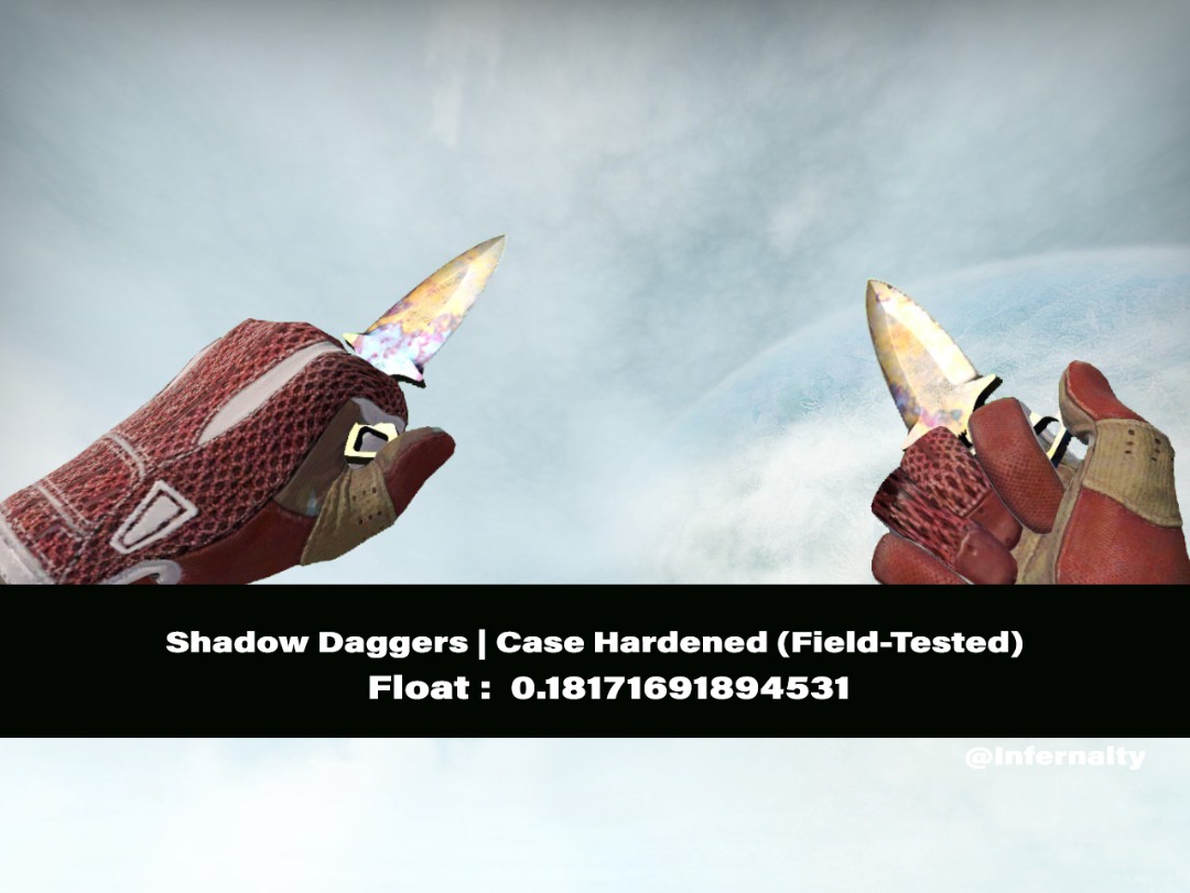 Shadow Daggers Case Hardened FT CSGO SKINS KNIVES, Video Gaming, Gaming ...