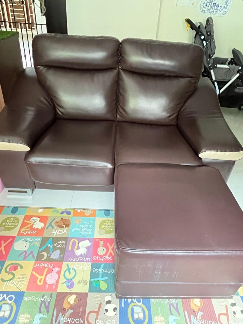 Sofa 2 seater L shape, Furniture & Home Living, Furniture, Sofas on ...