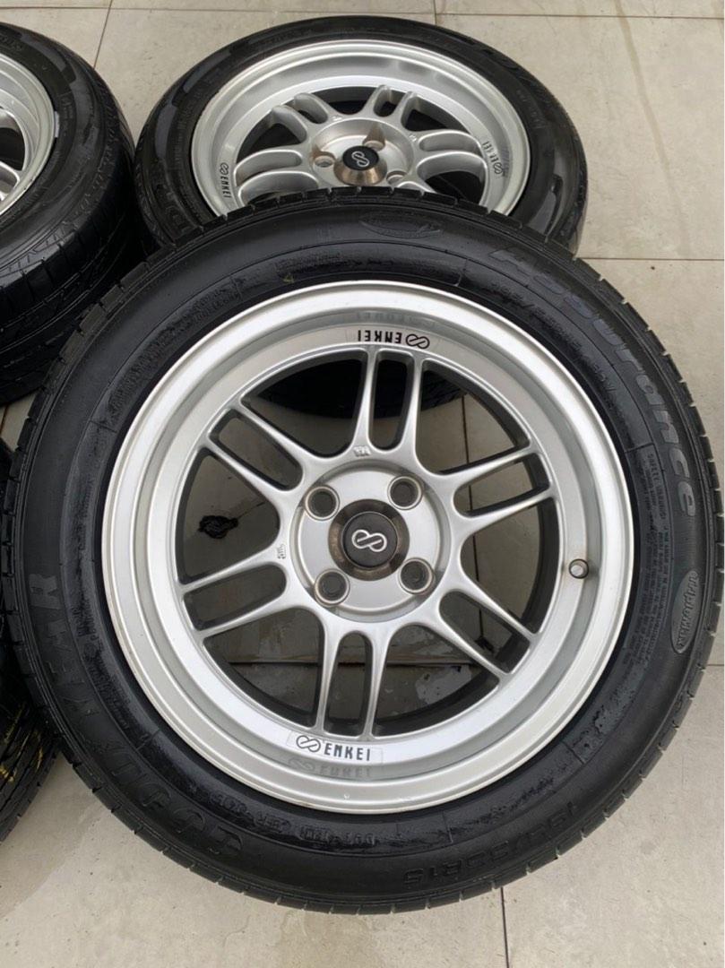Sport Rim Enkei RPF1 15x7jj pcd100 sekali tayar, Auto Accessories on Carousell