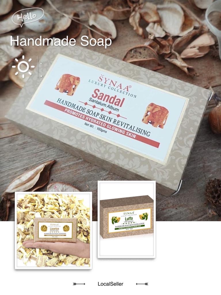 Synaa Luxury Handmade Soap: Moringa / Neem/ Neem&Lemon / Turmeric ...