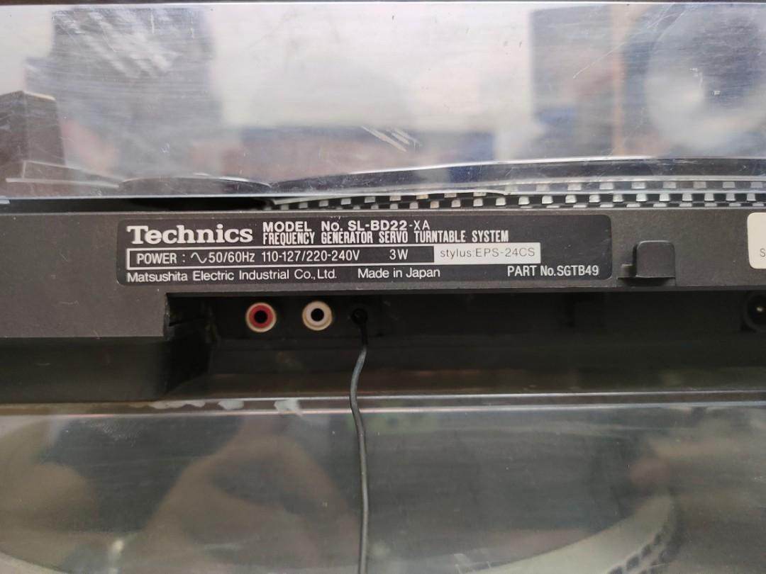 Technics SL-BD22 黑膠唱盤, 音響器材, 錄音機 - Carousell