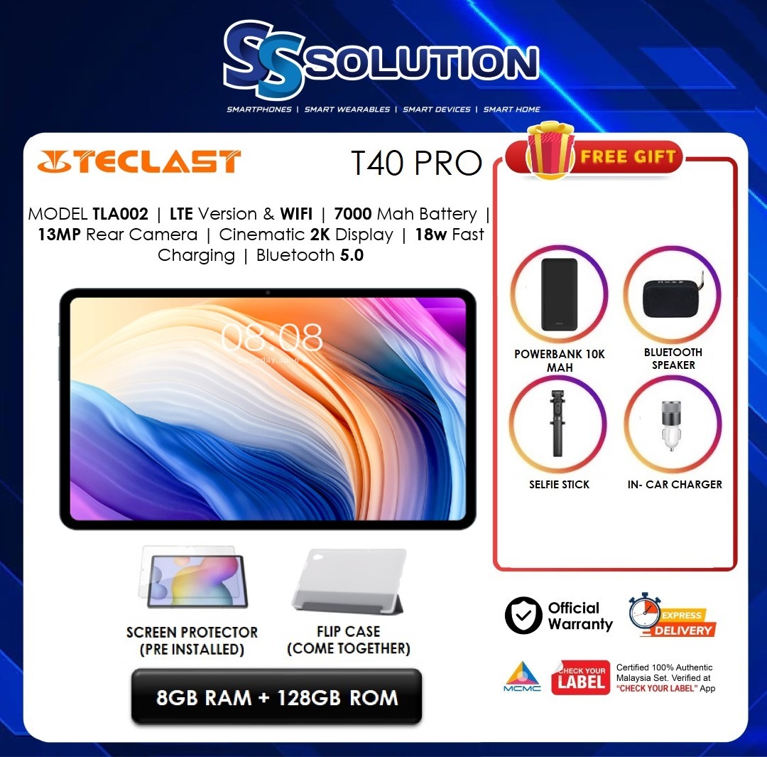 Teclast T40 PRO (Model TLA002) (8GB RAM + 128GB ROM) | 1 Year Warranty ...