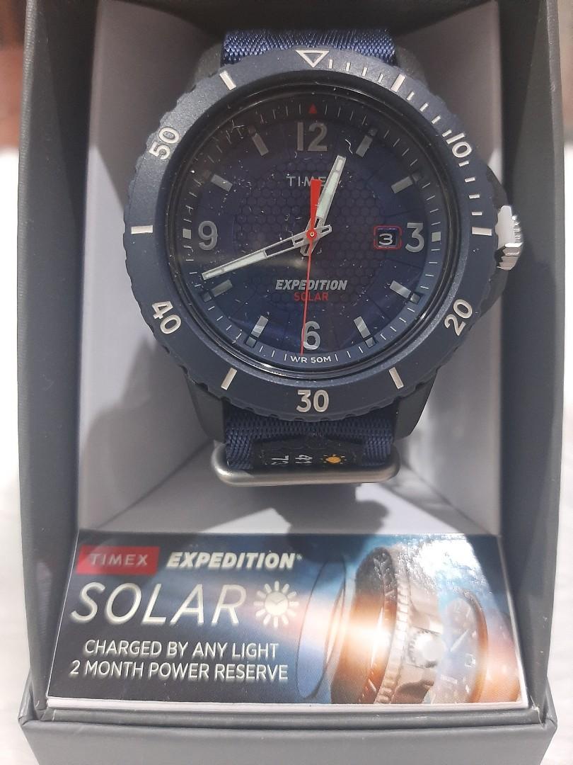 TIMEX SOLAR POWERED WATCH FOR MEN, Men's Fashion, Watches & Accessories ...