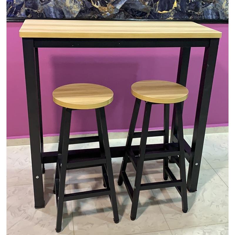 HF Tobias High Bar Table Chair Set!! 1+2 Dining Table Chair Set ...