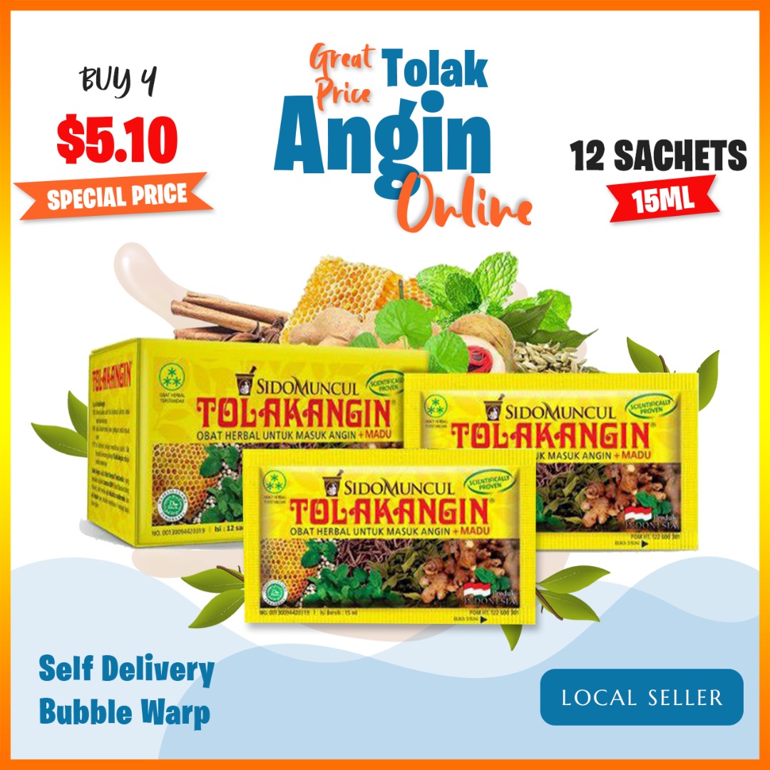 Tolak Angin 12 sachet x 15ml, Food & Drinks, Other Food & Drinks on ...