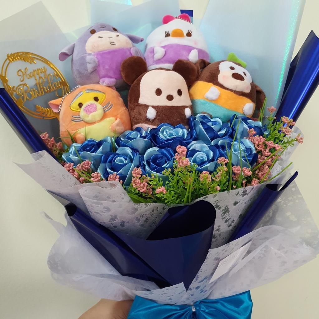 Tsum Tsum Ufufy Flower Bouquet, Hobbies & Toys, Stationery & Craft ...