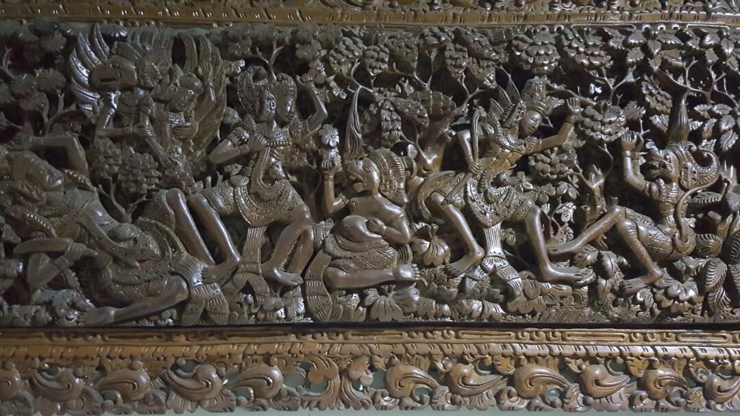 Ukiran Relief Bali, Antik, Furnitur di Carousell