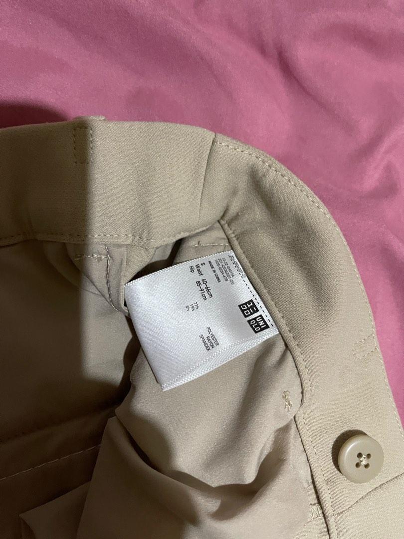 Uniqlo Beige Smart Ankle Pants, Women's Fashion, Bottoms, Other Bottoms ...