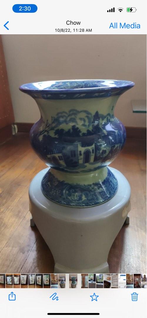 Vintage Chinese Spit Pot, Hobbies & Toys, Memorabilia & Collectibles ...