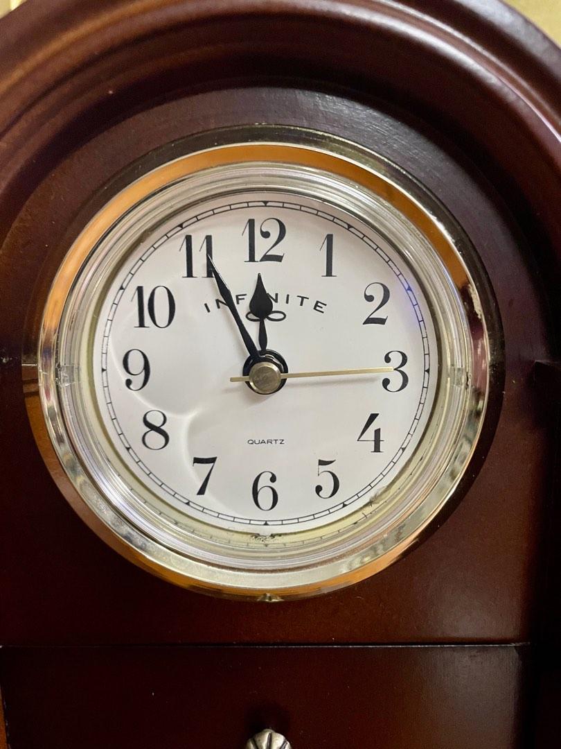 Vintage Infinite japan Table Clock with Jewelry Box 14.5x10.5x28cms ...