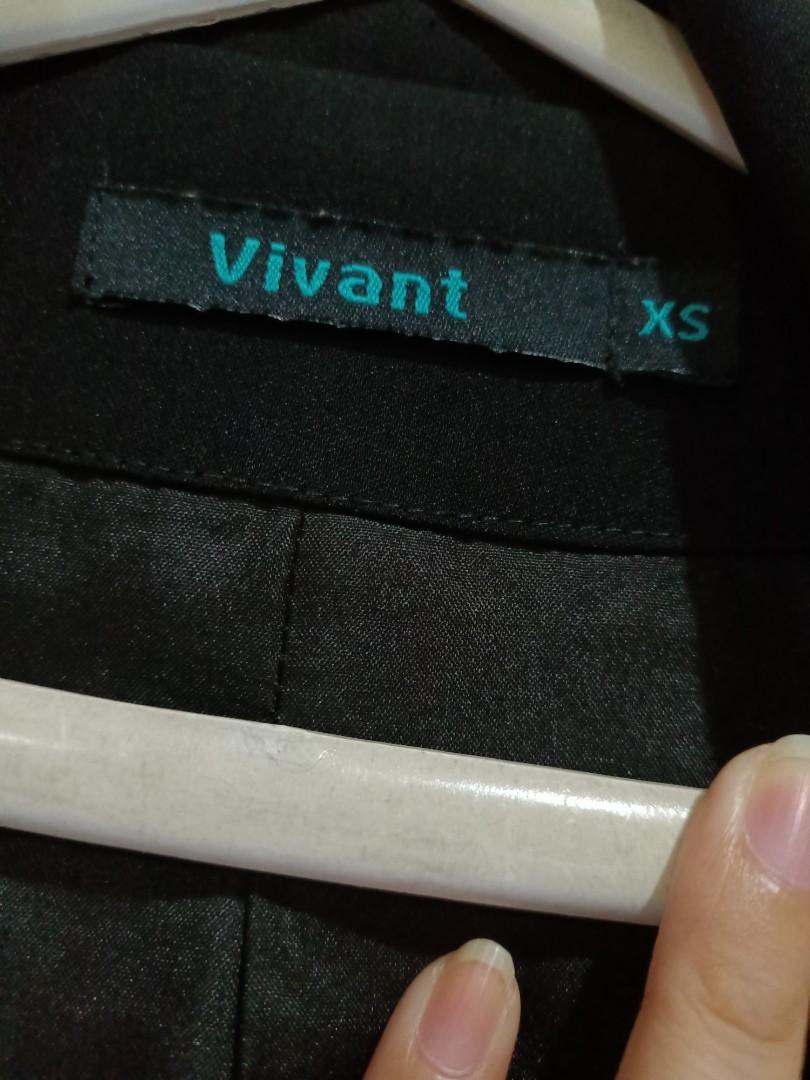 Vivant Black Blazer XS, Women's Fashion, Coats, Jackets and Outerwear on Carousell