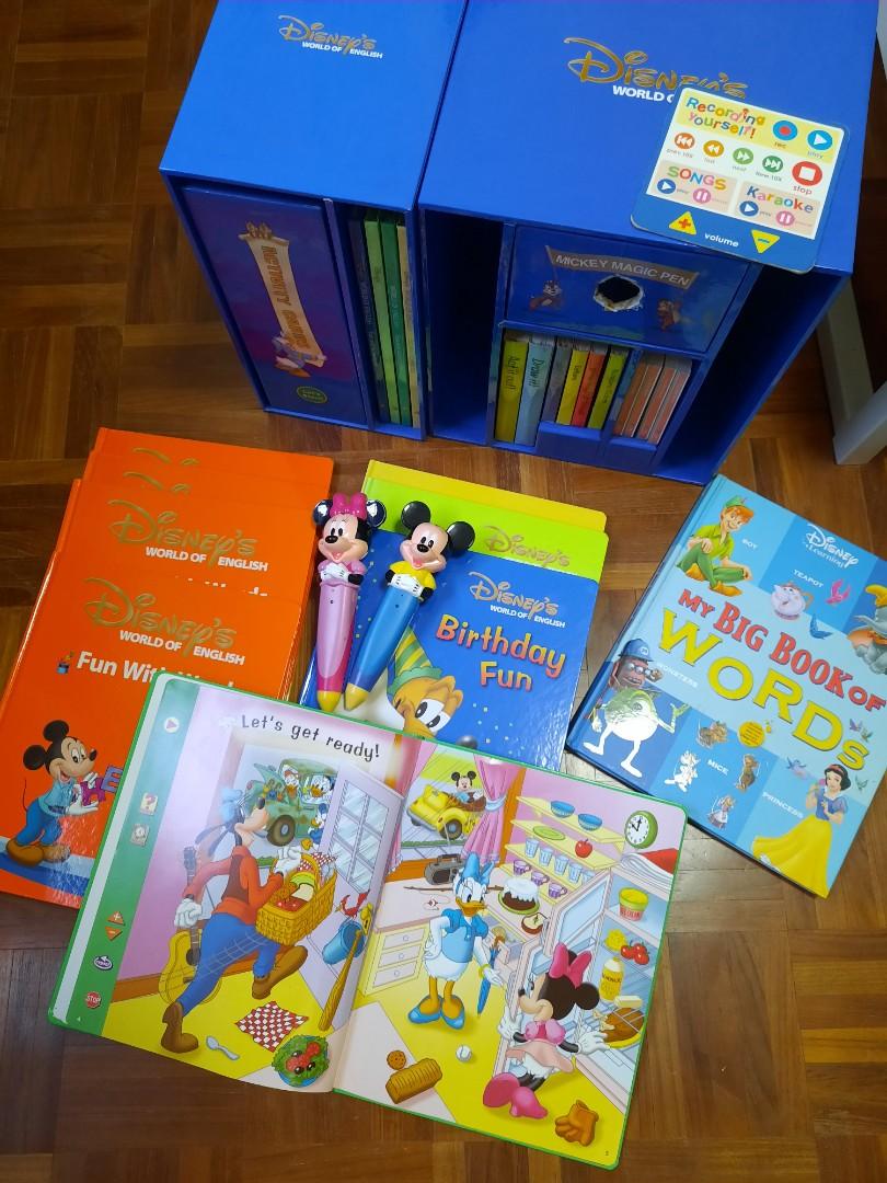 Disney's World of English program Magic Pen set and "My Big Book of ...