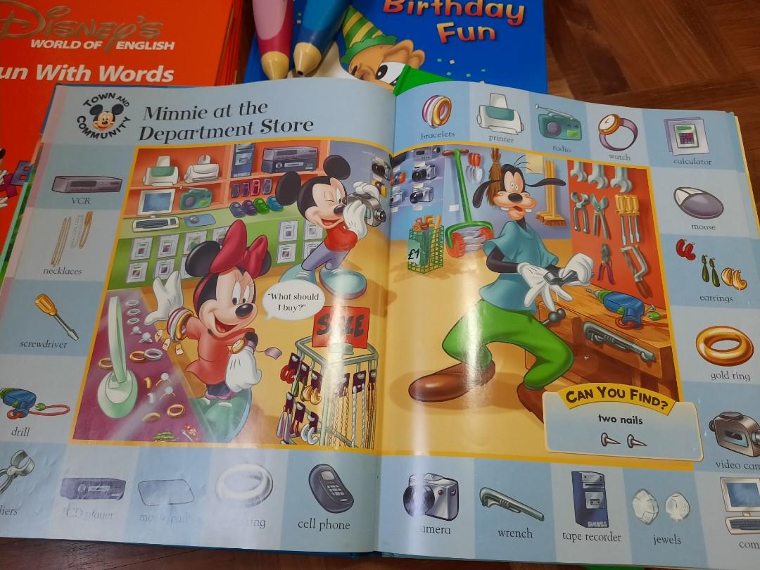 Disney's World of English program Magic Pen set and "My Big Book of ...