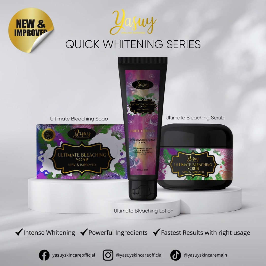 Yasuy Ultimate Bleaching TRIO Collection, Beauty & Personal Care, Bath ...