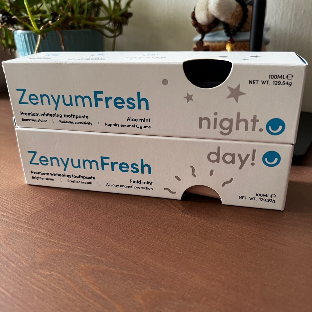 ZENYUM Fresh Day & Night Toothpaste Brand New, Beauty & Personal Care ...