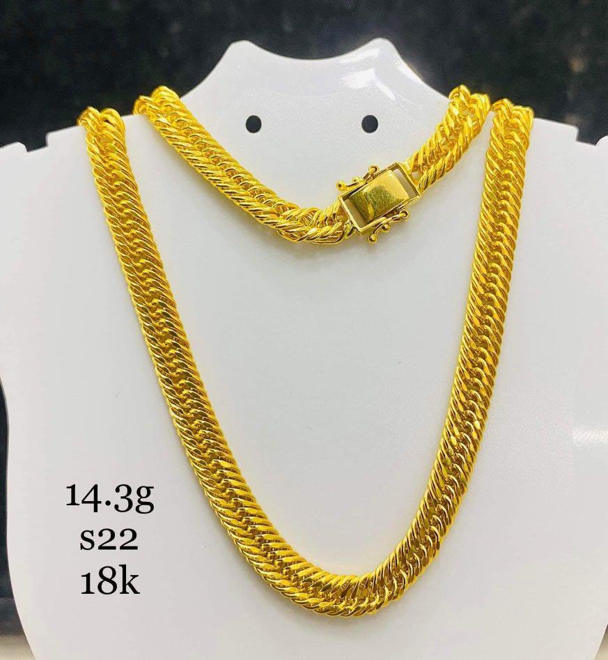 18k SAUDI GOLD NECKLACE, Women's Fashion, Jewelry & Organizers ...