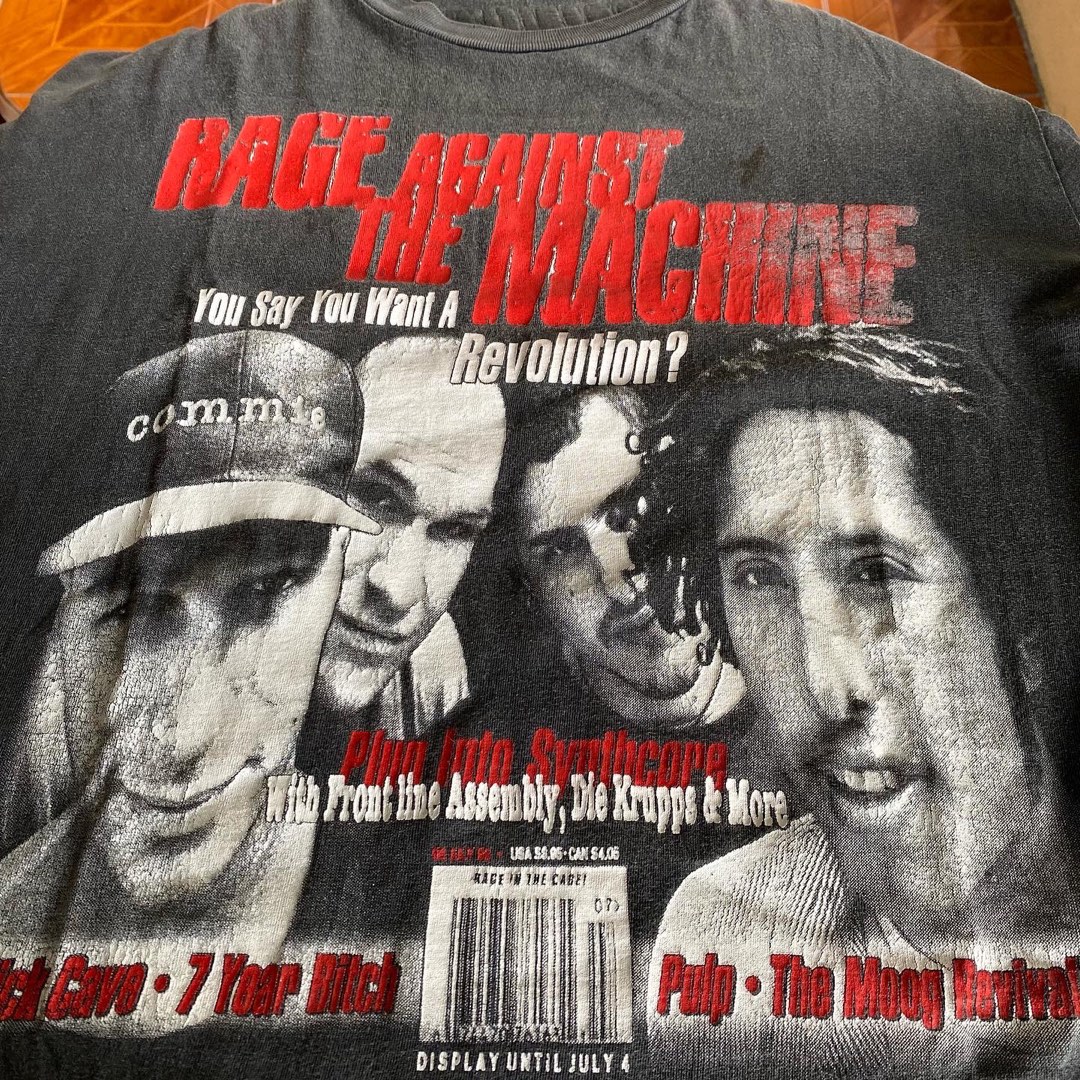 1996 Rage Against The Machine Magazine Cover Vintage Band Tour shirt ...