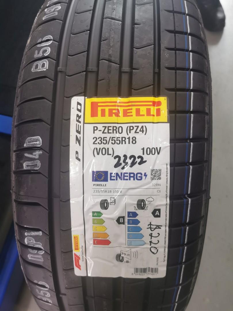 235/55/18 pirelli pz4 *wk23 of 2022*, Car Accessories, Tyres & Rims on Carousell