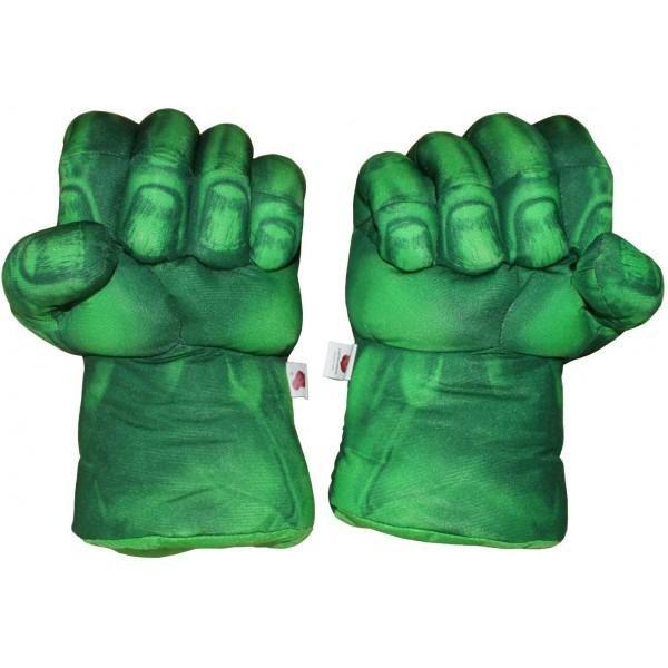 2 Pc Set HULK Smash Hands Soft Plush Gloves Incredible Hulk Green Big ...