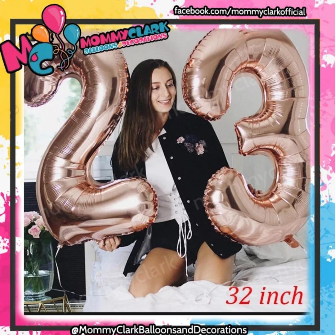 32'' Big Size Foil Balloon /Number Foil Balloon / Balloon Decors for ...