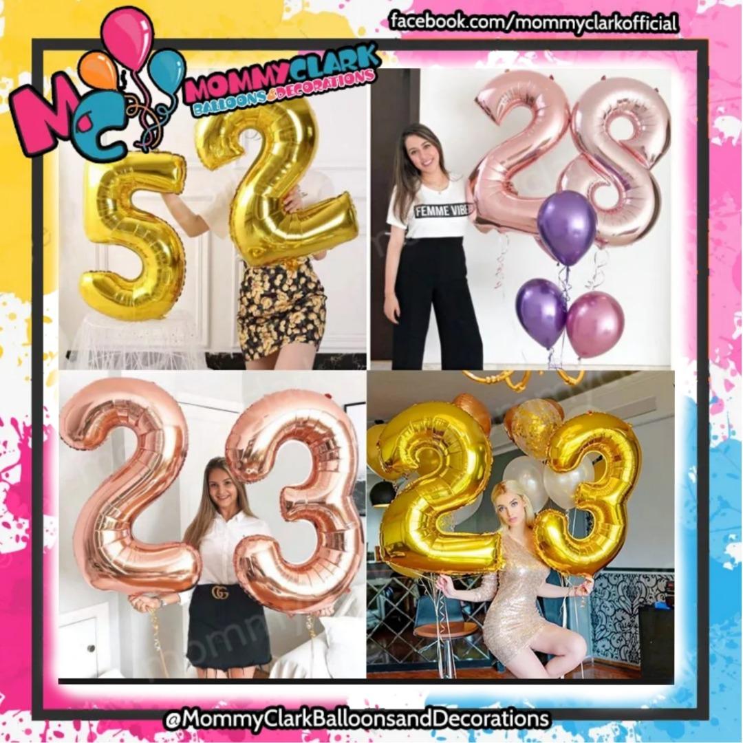 32'' Big Size Foil Balloon /Number Foil Balloon / Balloon Decors for ...