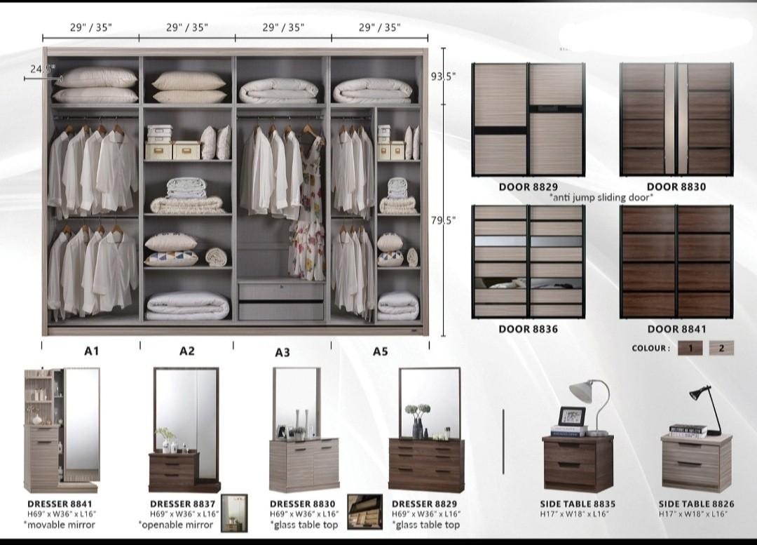 5ft wardrobe x79", Furniture & Home Living, Furniture, Other Home ...
