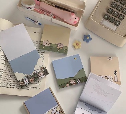 60 Sheets Paper Sticky Note Memo Stationary, Hobbies & Toys, Stationary ...