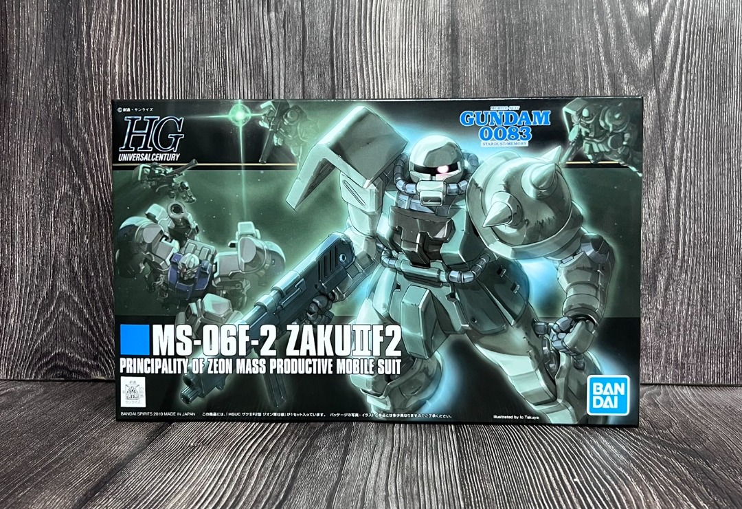 全新 Bandai 高達 1/144 HG HGUC Zaku II F2 渣古 F2, 興趣及遊戲, 玩具 & 遊戲類 - Carousell