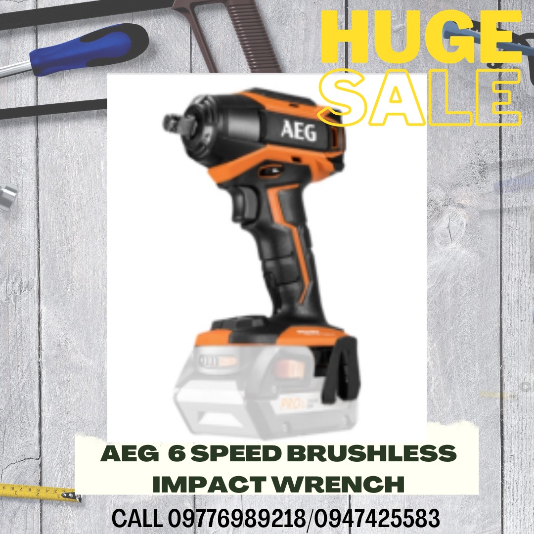 AEG 6 SPEED BRUSHLESS IMPACT WRENCH, Commercial & Industrial, Construction Tools & Equipment on ...