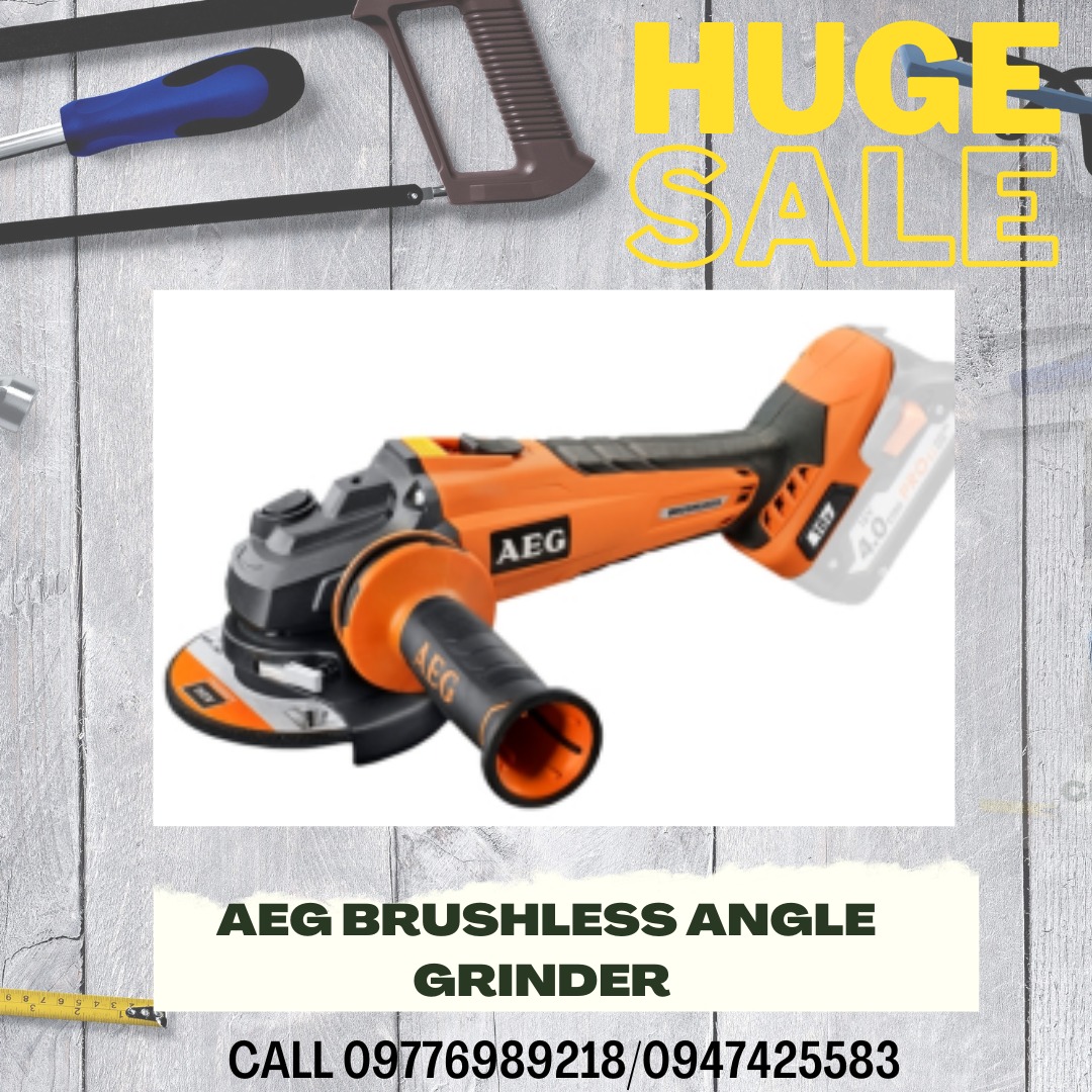 AEG BRUSHLESS ANGLE GRINDER, Commercial & Industrial, Construction Tools & Equipment on Carousell