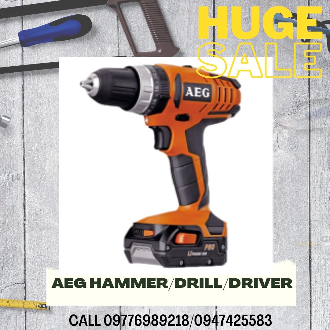 AEG HAMMER DRILL/DRIVER, Commercial & Industrial, Construction Tools & Equipment on Carousell