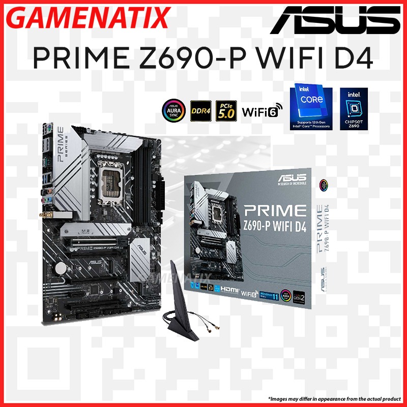 ASUS Prime Z690-P WiFi D4 Intel Z690 LGA 1700 ATX motherboard PCIe 5.0 ...