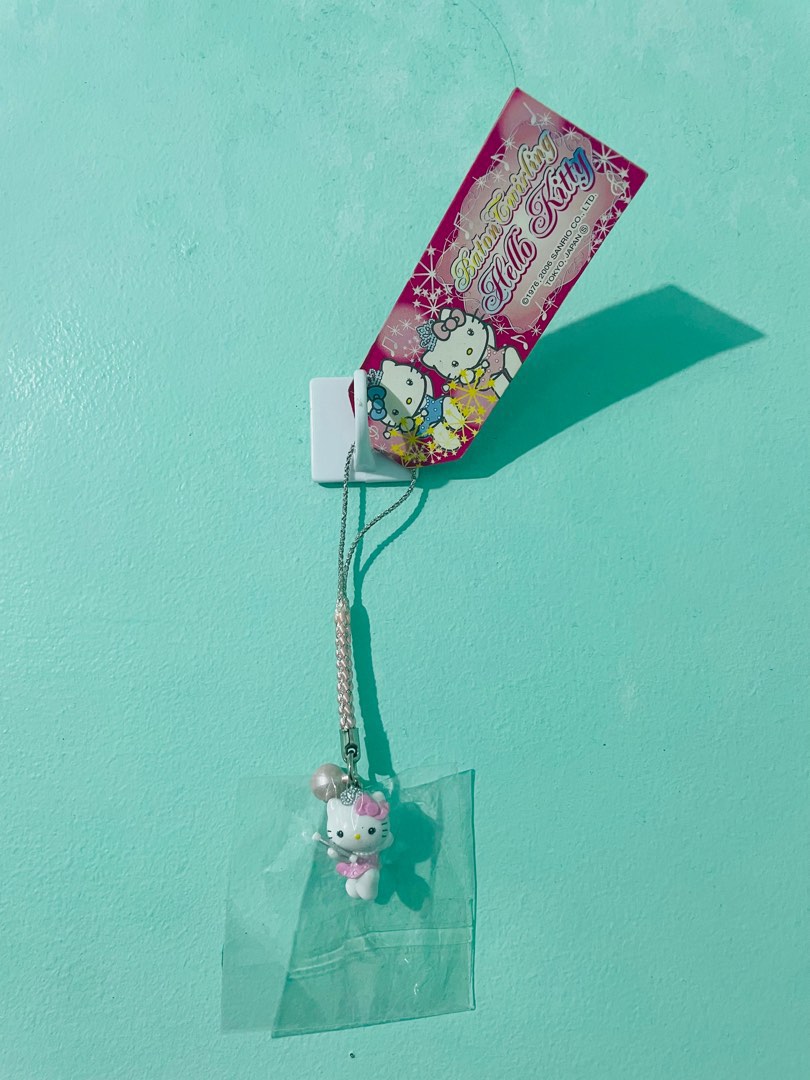 Authentic Sanrio Hello Kitty Baton Twirling Keychain/Charm, Hobbies ...