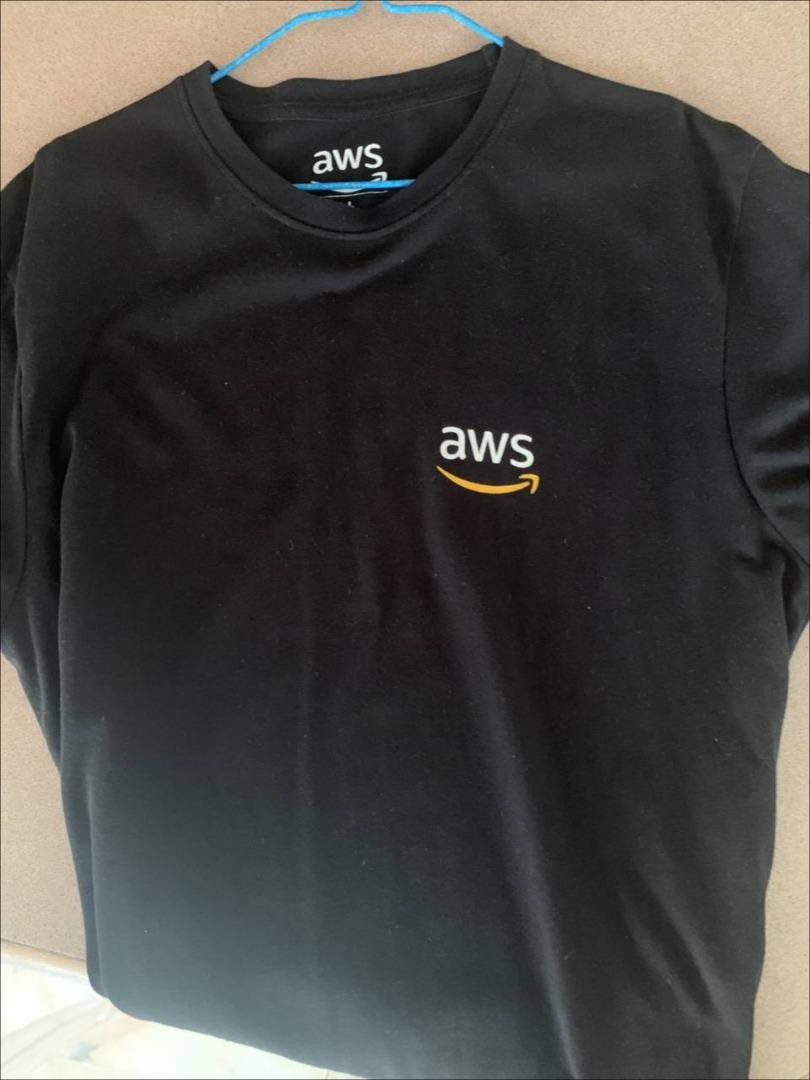 AWS Merch Black T-Shirt, Men's Fashion, Tops & Sets, Tshirts & Polo ...