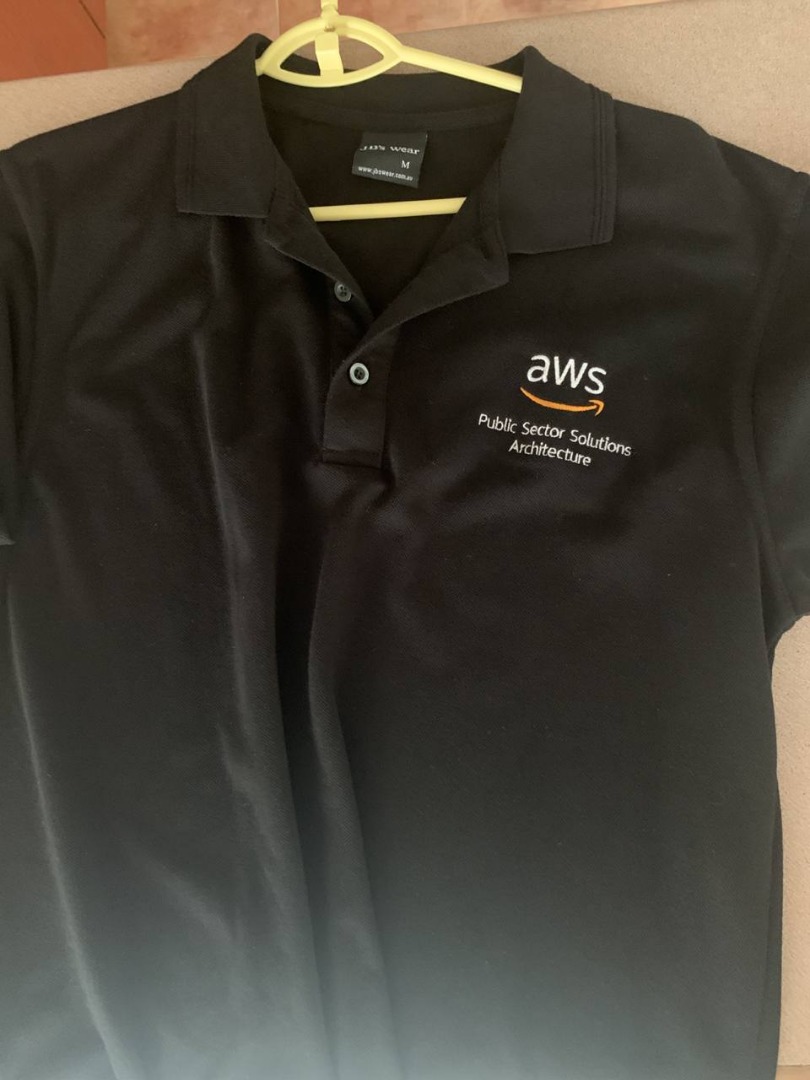 AWS Merch Public Sector Polo Shirt on Carousell