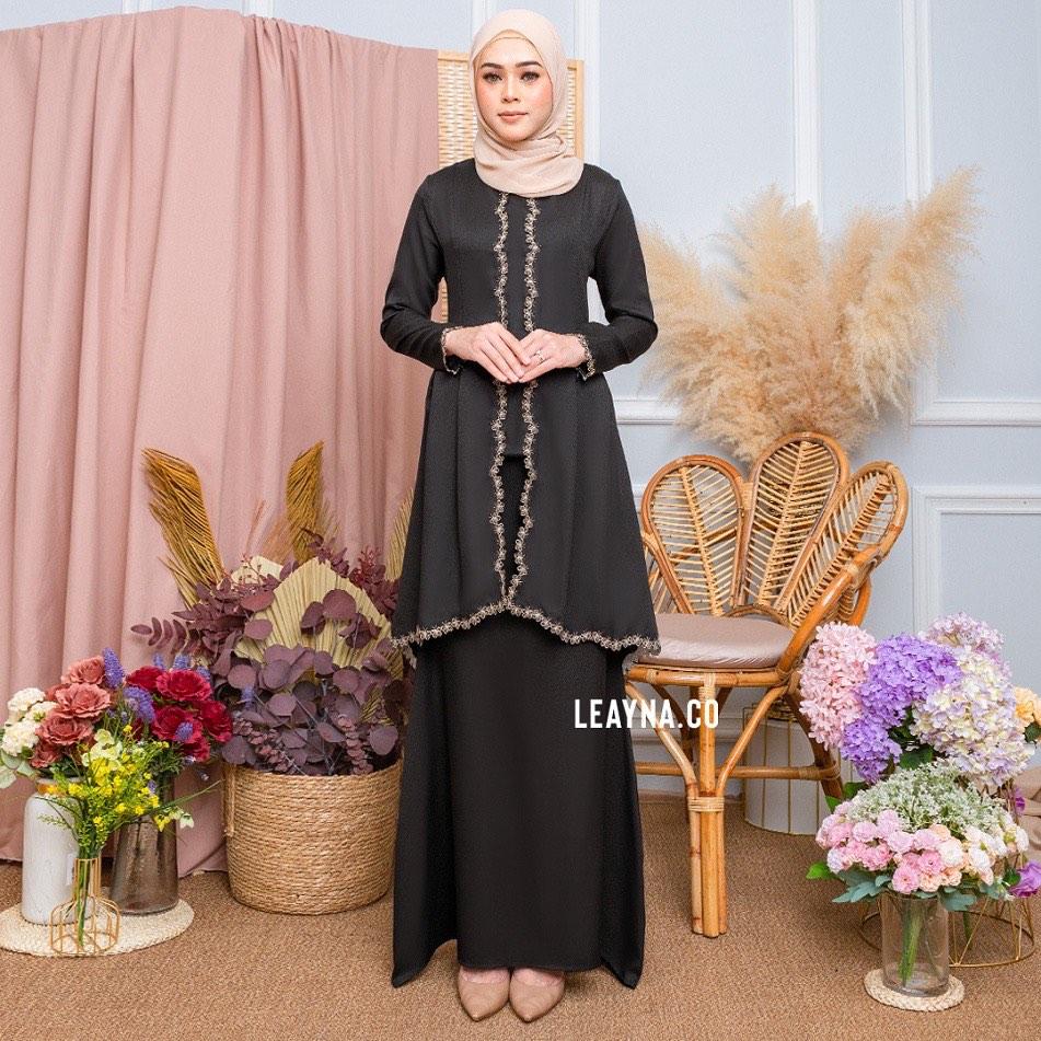 Baju Kebaya Labuh, Women's Fashion, Muslimah Fashion, Baju Kurung ...