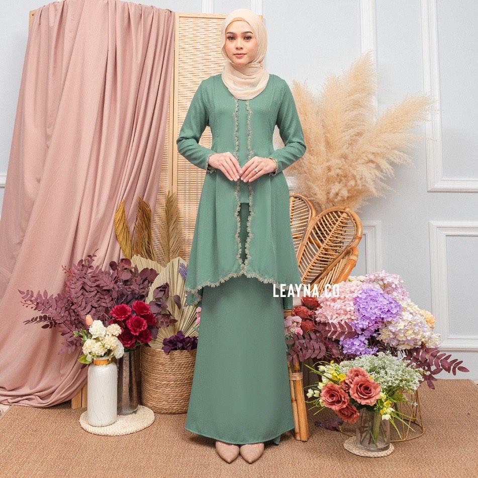 Baju Kebaya Labuh, Women's Fashion, Muslimah Fashion, Baju Kurung ...