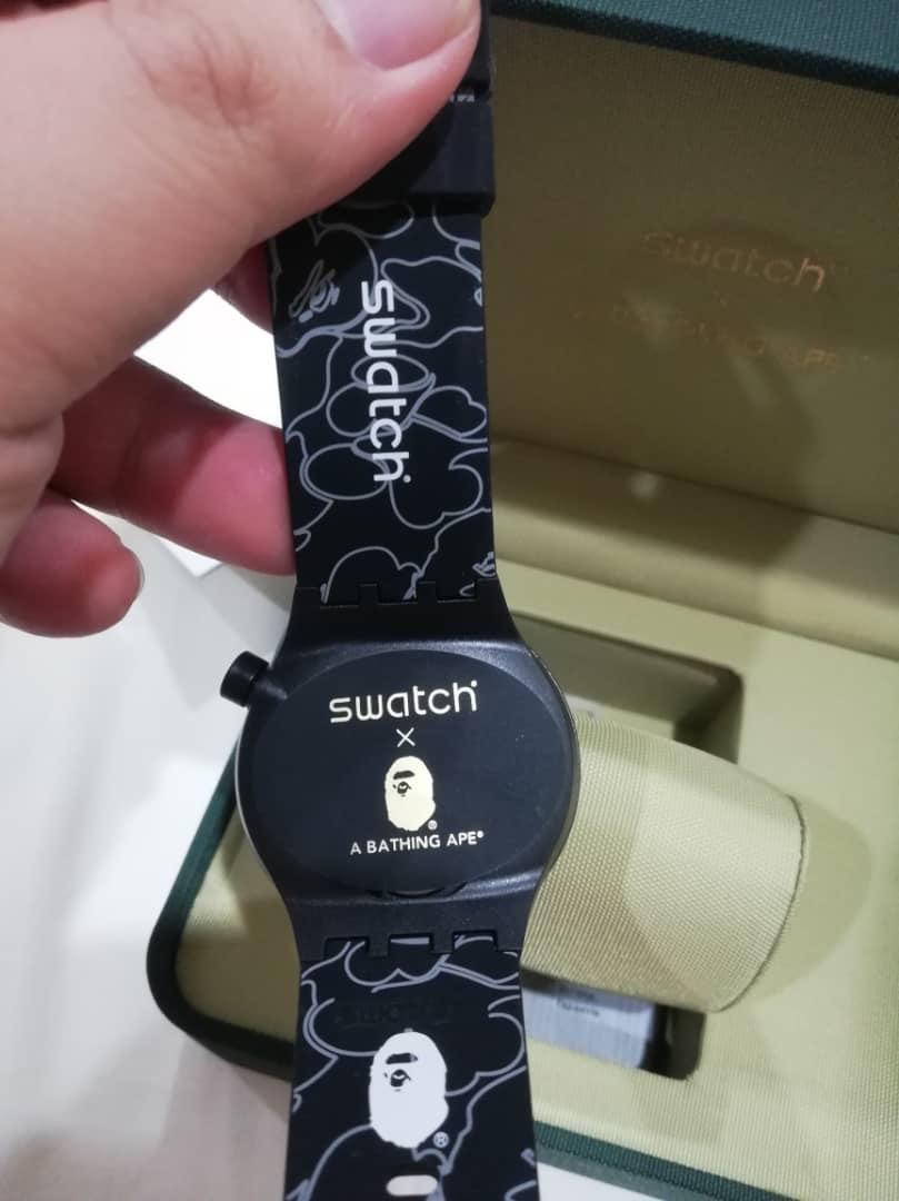 Bape Swatch, Men's Fashion, Watches & Accessories, Watches on Carousell