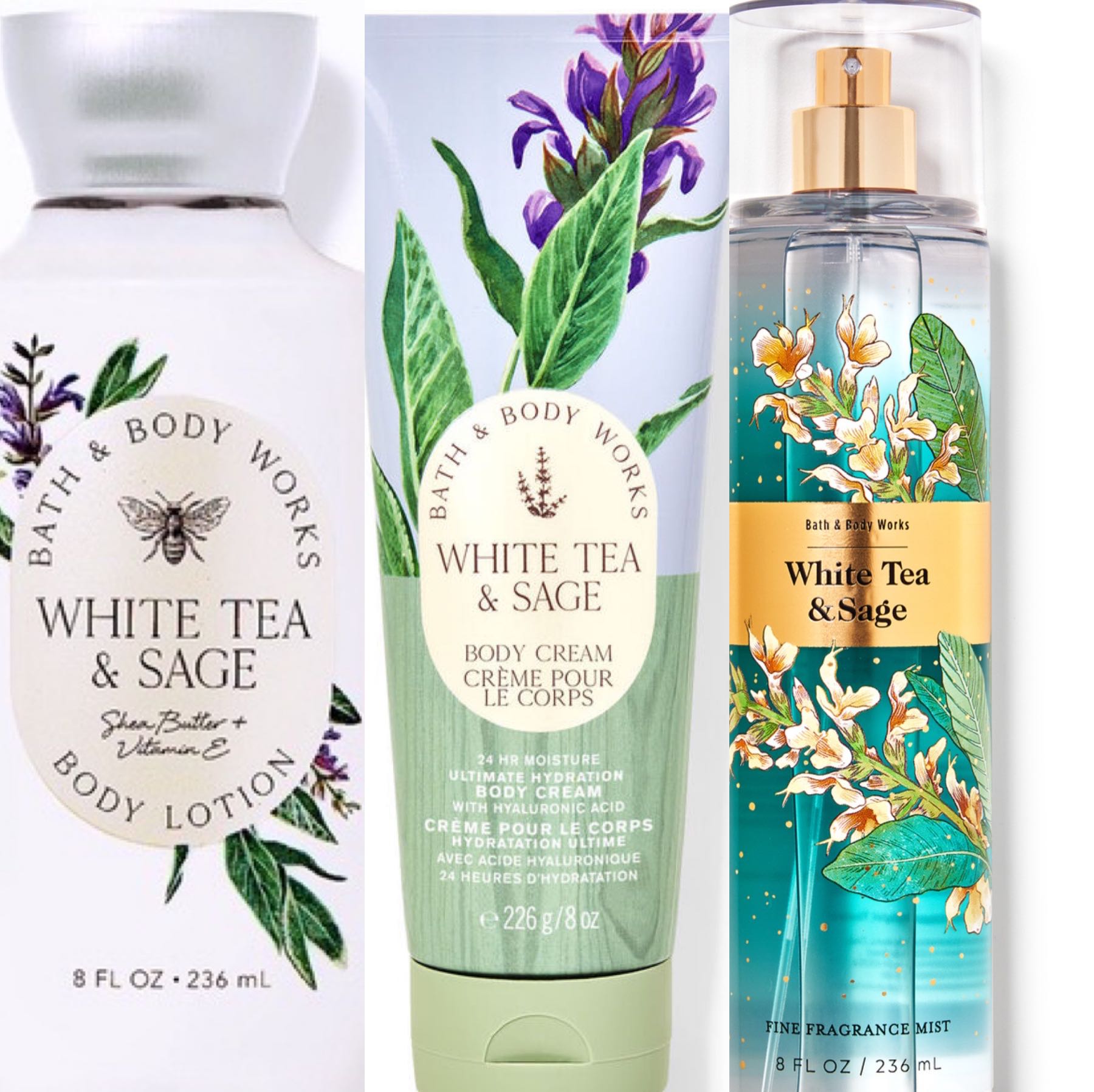 Bath & Body Works Aromatherapy White Tea Sage Essential Oil ...