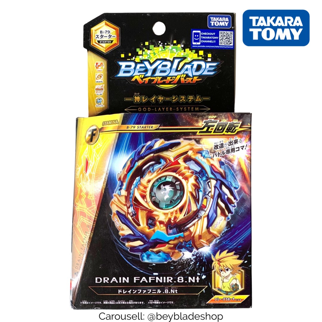 Beyblade Burst Evolution God - Drain Fafnir Takara Tomy Brand, Hobbies ...