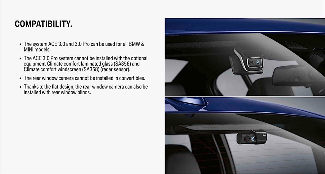 BMW Advanced Car Eye 3.0 and 3.0 Pro ACE 3.0 and ACE 3.0 Pro (Front and ...