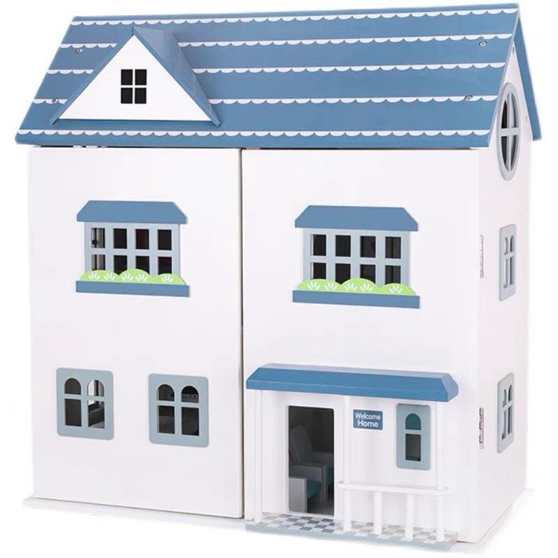 BNIB Nordic Gift Wooden Dollhouse Large Fairy Castle Villa Playhouse ...