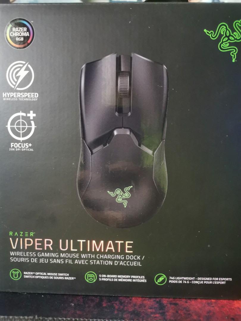 Razer Viper Ultimate (wireless + charging dock), Computers & Tech ...