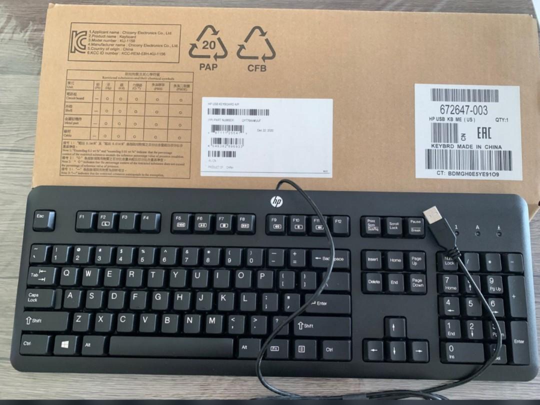 Brand new HP usb keyboard, Computers & Tech, Parts & Accessories ...