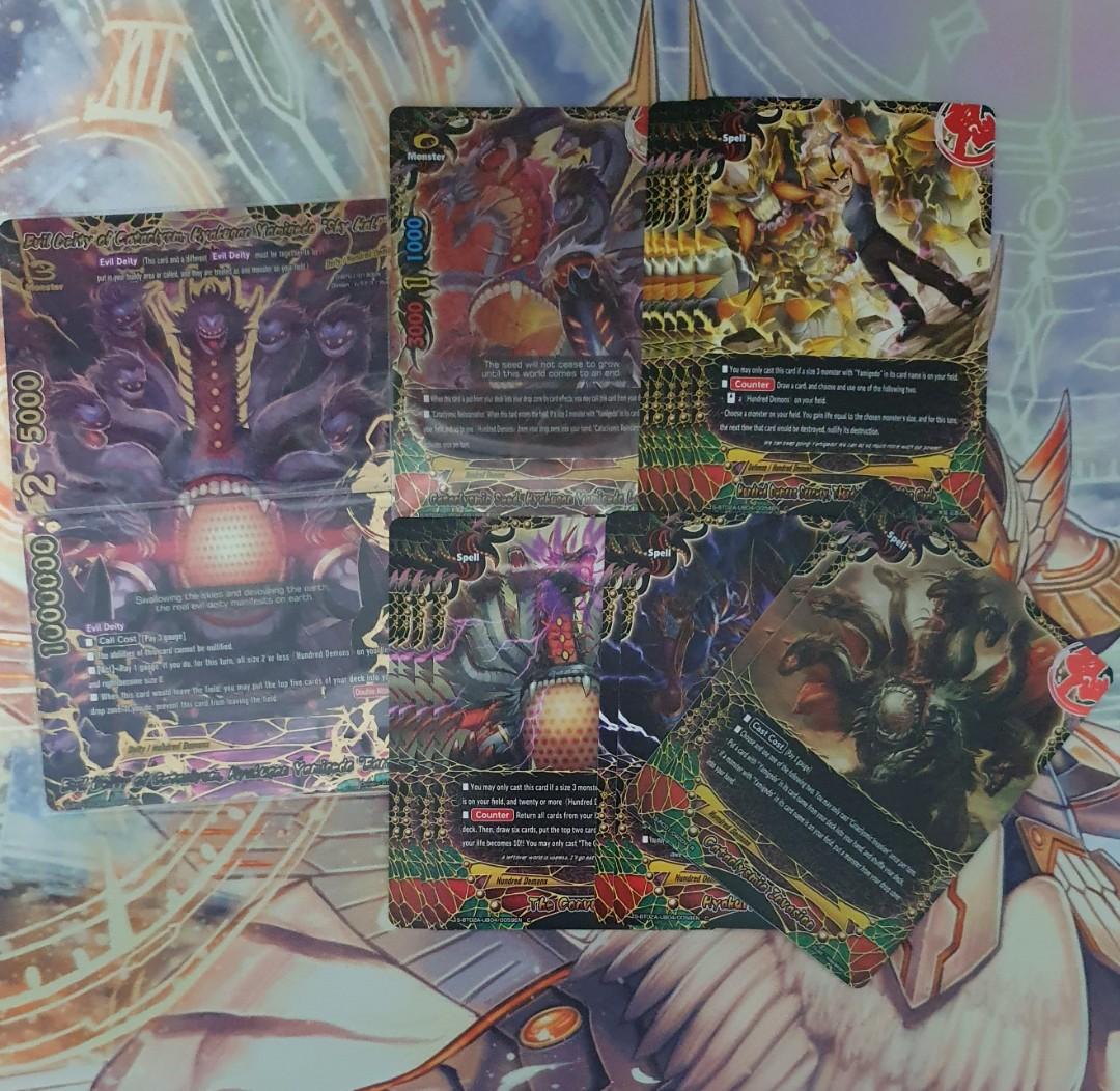 Buddyfight Hundred Demons / 100 Demons Clearance Set, Hobbies & Toys ...