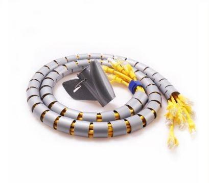 Cable Organizer Tool Kit [Spiral Cable Management Wrap] Cable Tidy ...