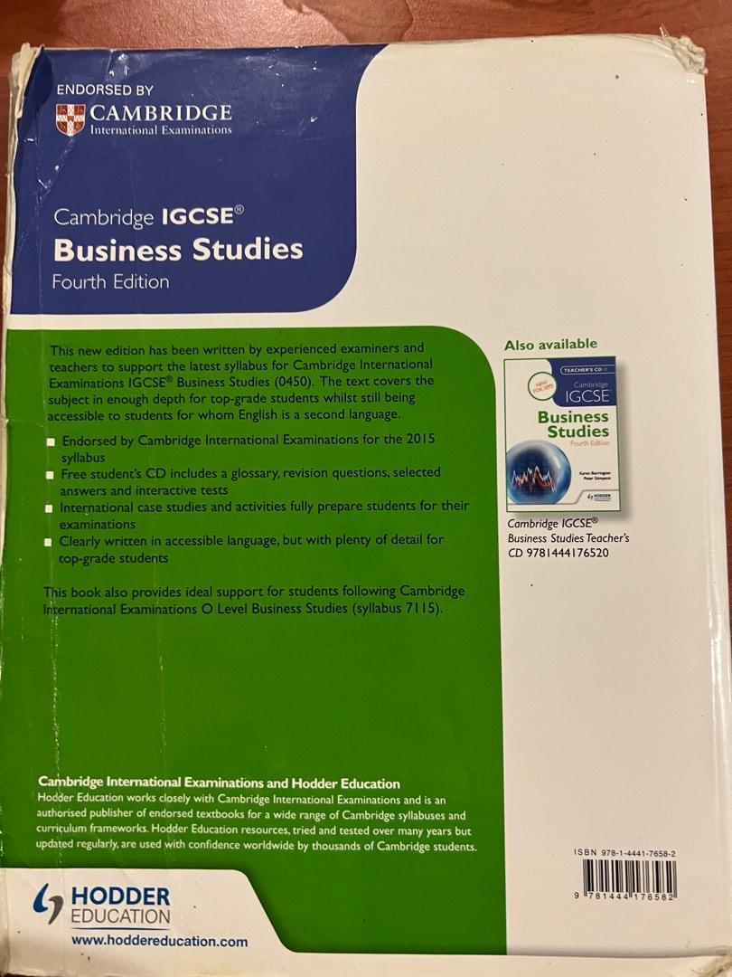 Cambridge IGCSE Business Studies 4th Edition, Hobbies & Toys, Books ...