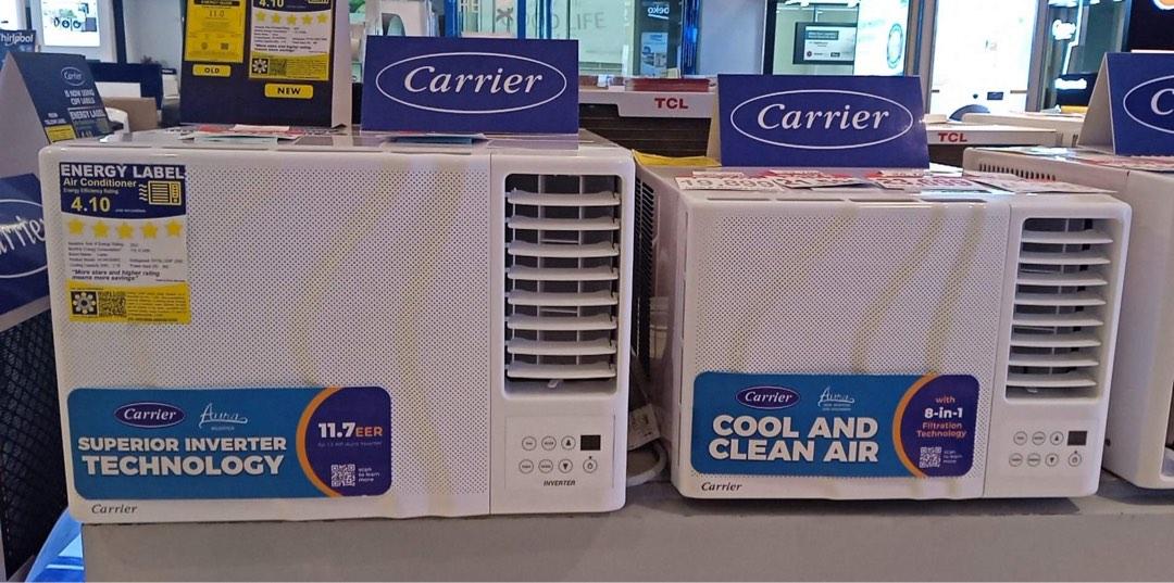 CARRIER WINDOW TYPE AIRCON, TV & Home Appliances, Air Conditioning and ...