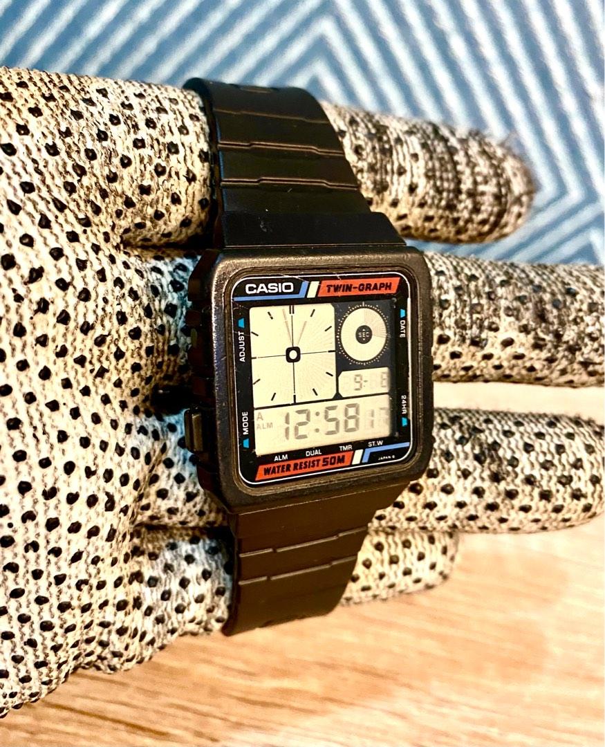 Casio Twin Graph, Men's Fashion, Watches & Accessories, Watches on ...